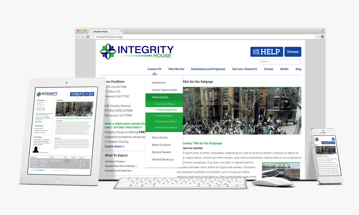 Integrity House Website - R&J Strategic Communications